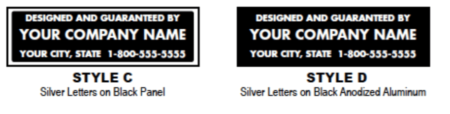 Name Plates for Cemetery and Monument Products | Miles Supply