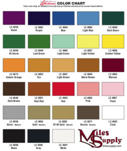 How to Apply Lithichrome Paint and Sample Color Chart