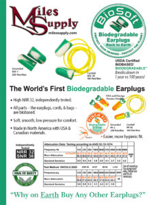 New Product - Biodegradable Earplugs! | Miles Supply