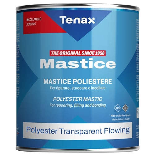 Transparent Polyester Glue Flowing by Tenax | Miles Supply